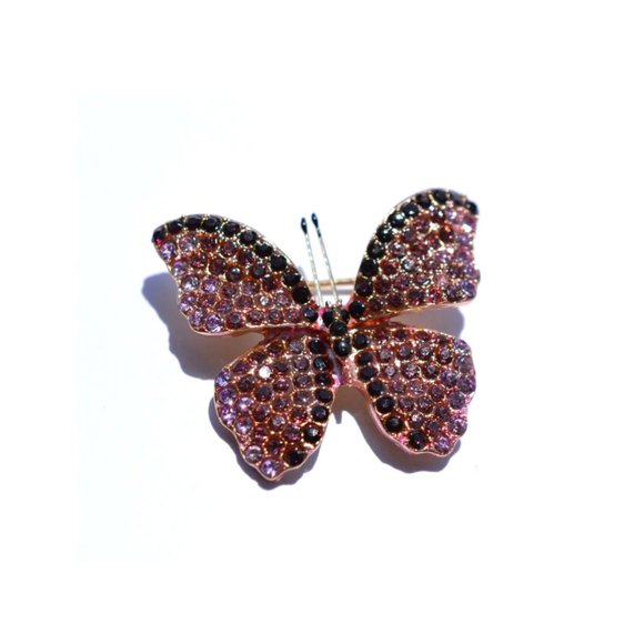 Jewelry | Purple Pink Butterfly Brooch Pin | Poshmark